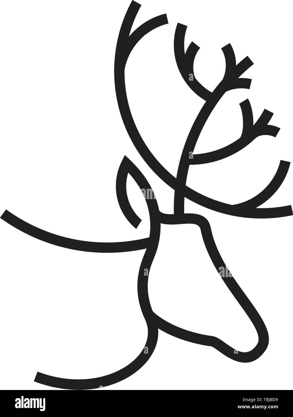 Cervo logo Immagini Vettoriali Stock - Alamy