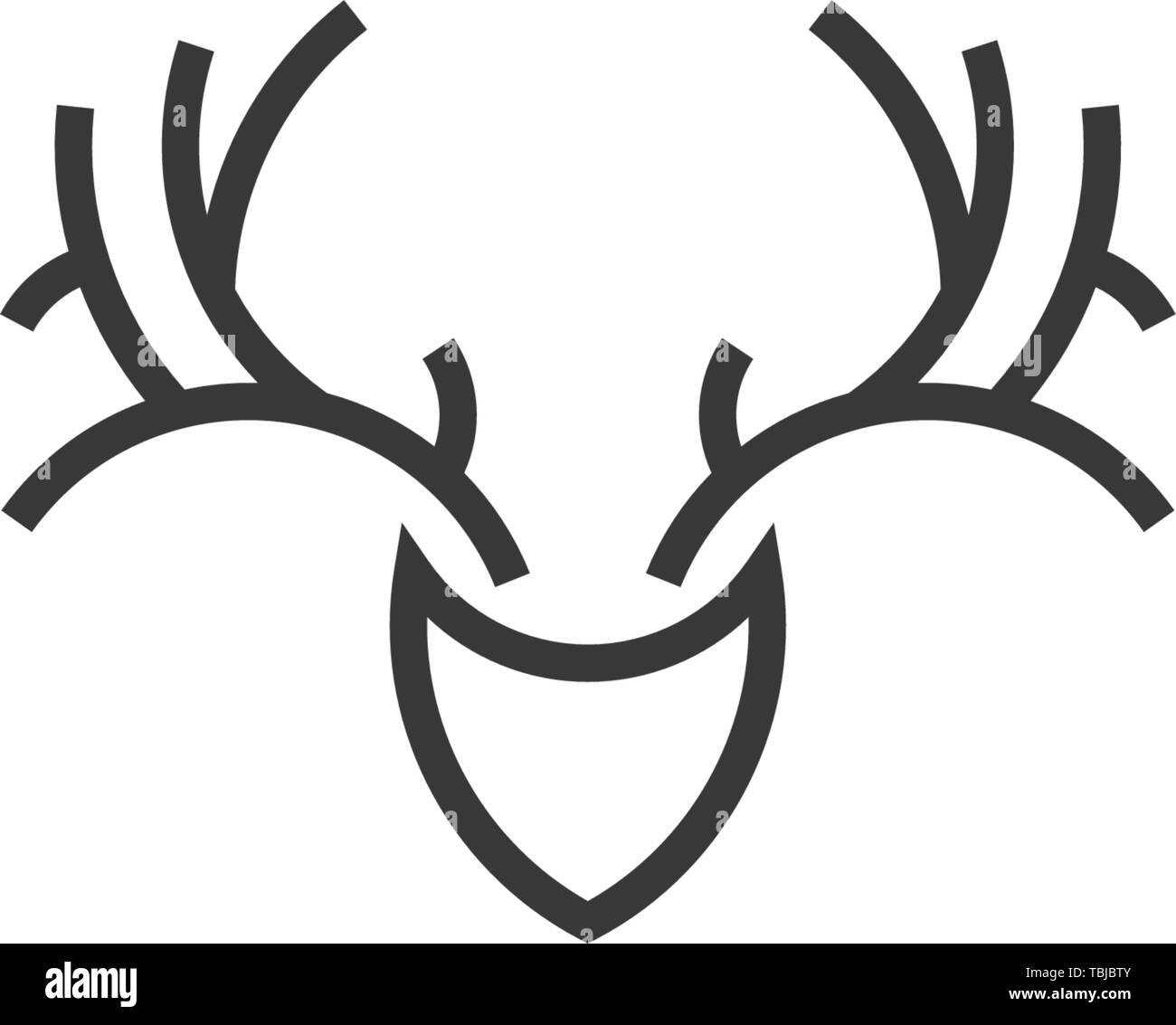 Cervo logo Immagini Vettoriali Stock - Alamy