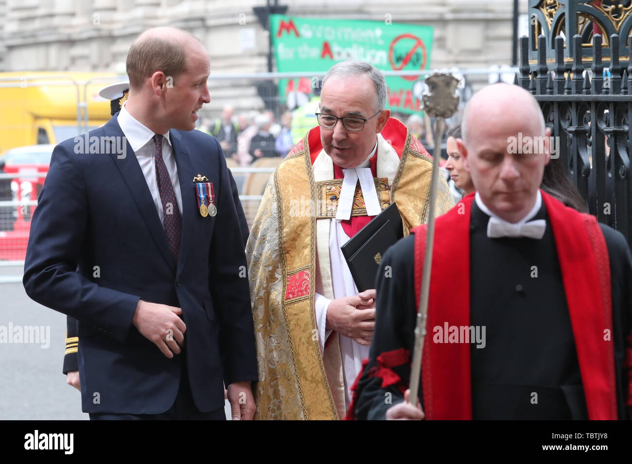 Il principe William Duca di Cambridge assiste un servizio a Westminster ...
