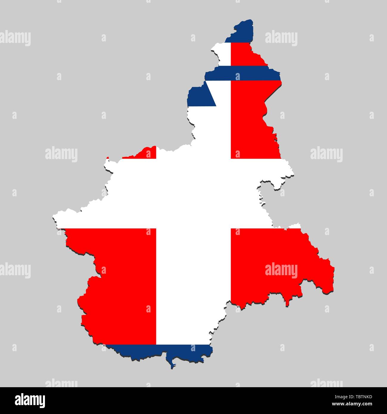 Bandiera del piemonte Immagini Vettoriali Stock - Alamy