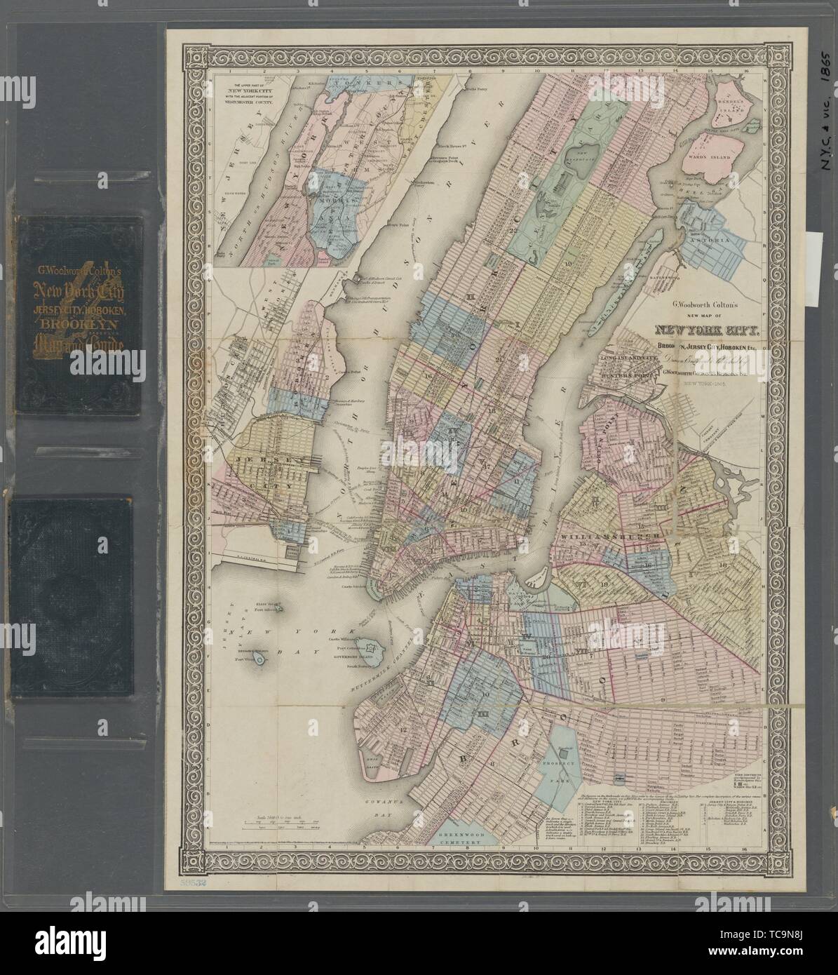 Mappa di colton di new york city e dintorni immagini e fotografie stock ...