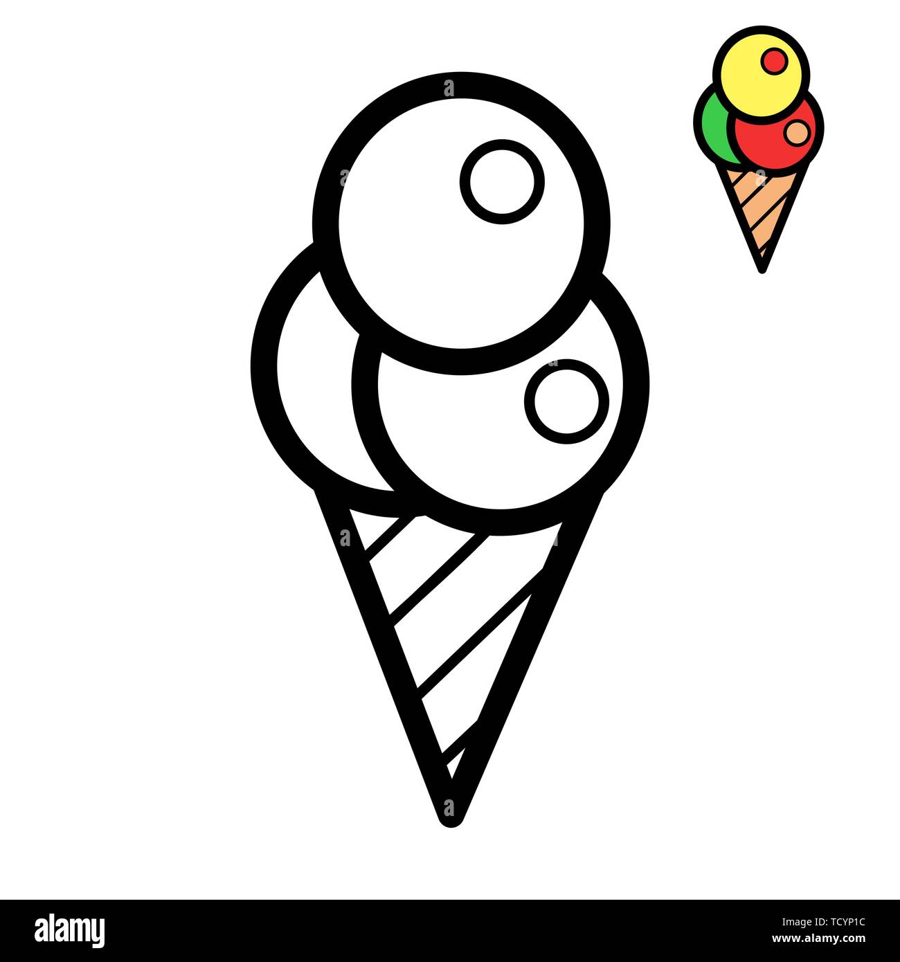 Immagini Di Gelato Da Colorare