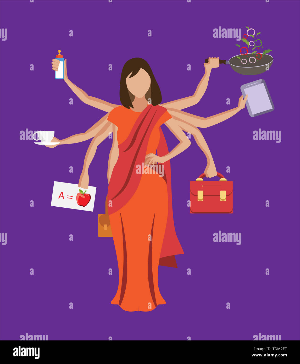 Mom multitasking kitchen immagini e fotografie stock ad alta ...