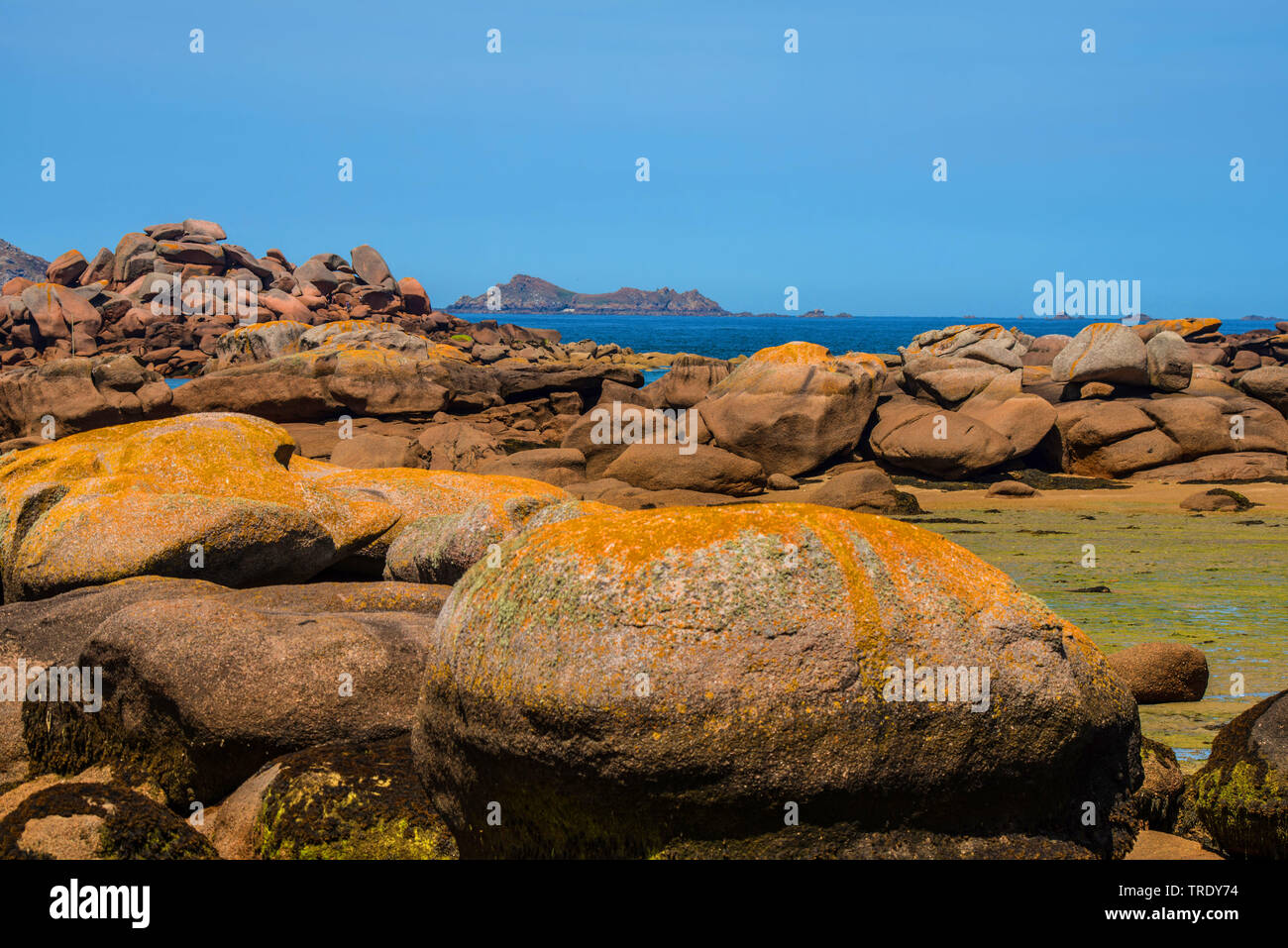 Costa di granito rosa rosa cote de granit immagini e fotografie stock ...