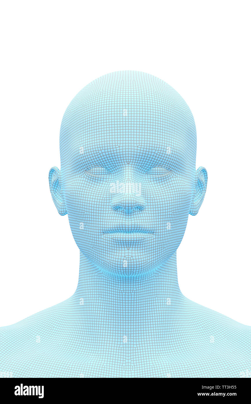 Human Brain 3d Model Isolated Immagini E Fotografie Stock Ad Alta