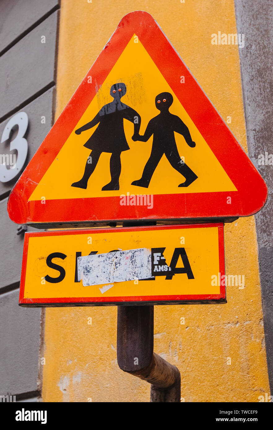 Attenzione ai pedoni pedoni immagini e fotografie stock ad alta ...