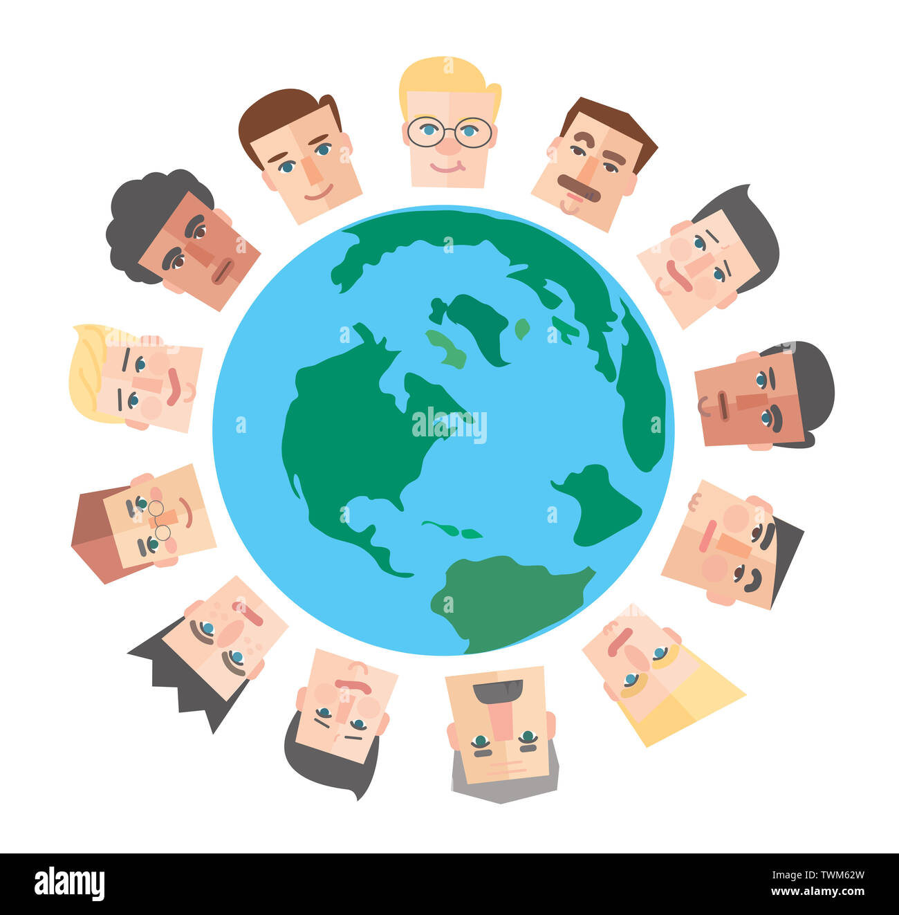 Africa map cartoon Immagini senza sfondo e Foto Stock ritagliate - Alamy