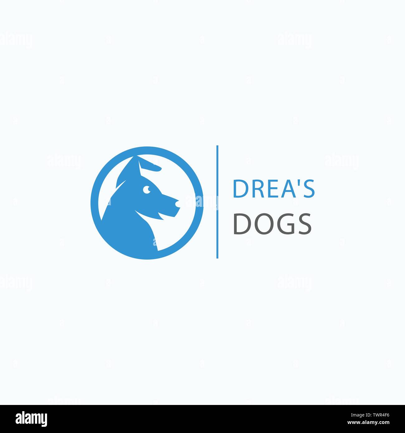 Il logo del cane.gli elementi di design per il logo, marchio, segno ...