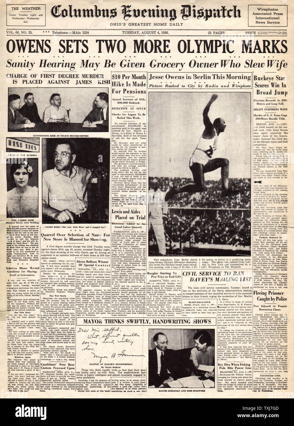 1936 berlin olympics 1936 jesse owens immagini e fotografie stock ad ...