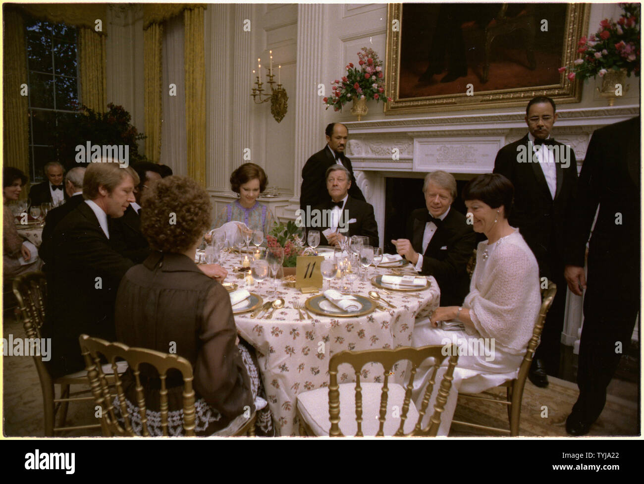 Rosalynn Carter e Jimmy Carter stato ospite la cena per il cancelliere ...