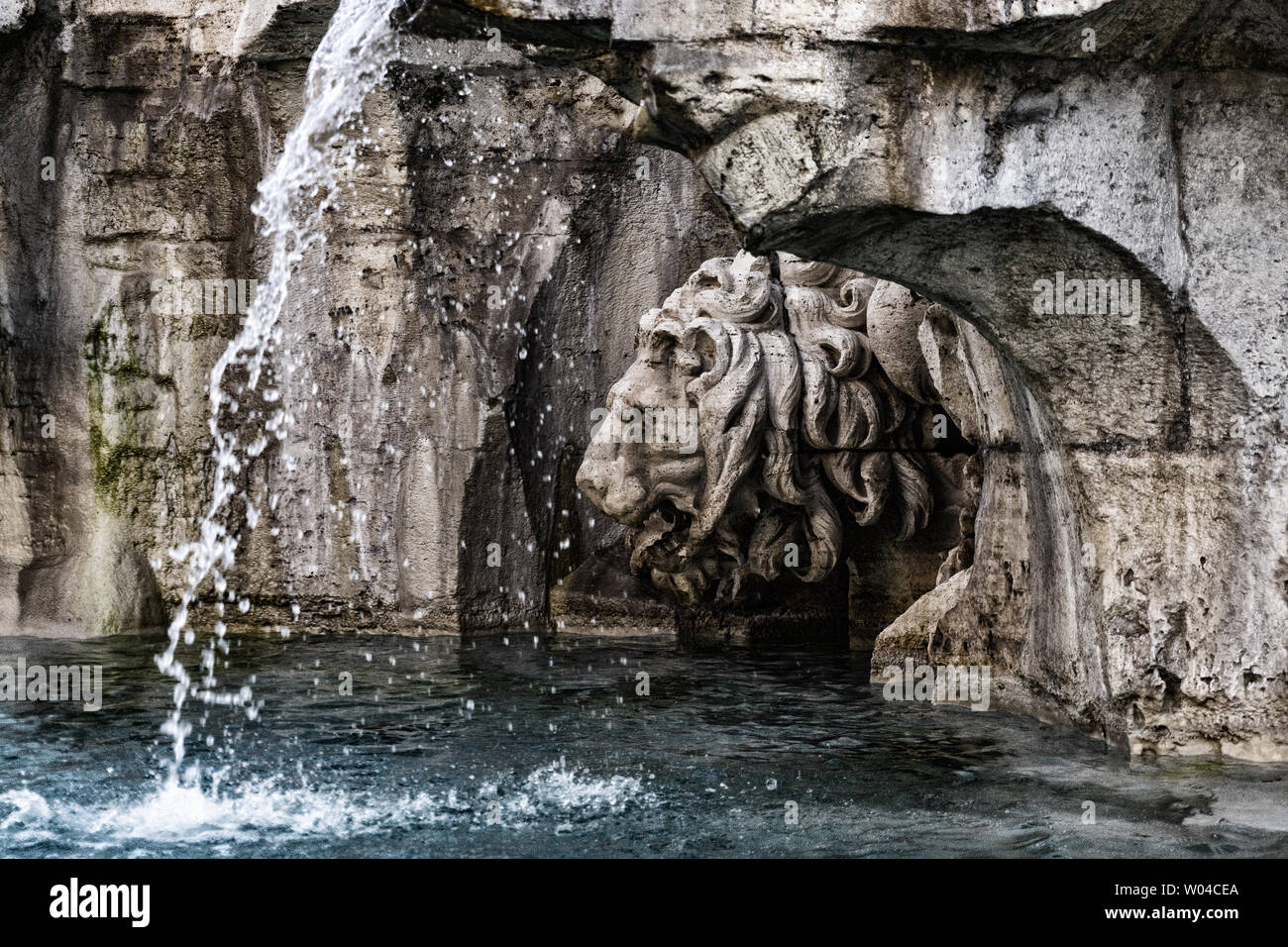Dettaglio di Lion per la Fontana dei Quattro Fiumi(Fontana dei Quattro ...