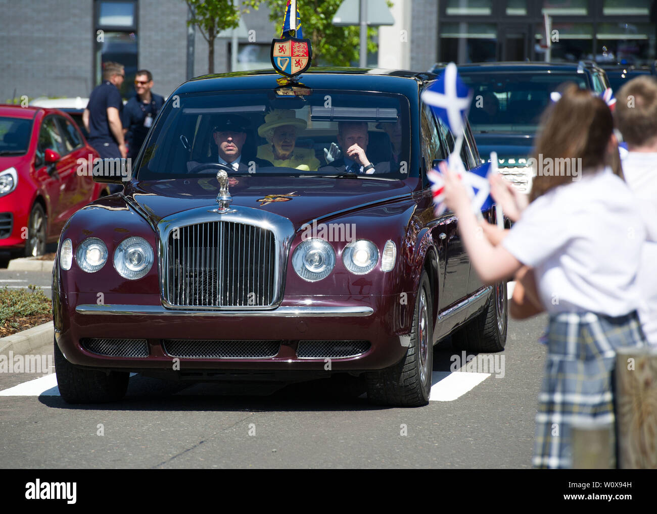 Cumbernauld, Regno Unito. Il 28 giugno 2019. Nella foto: Sua Maestà la ...