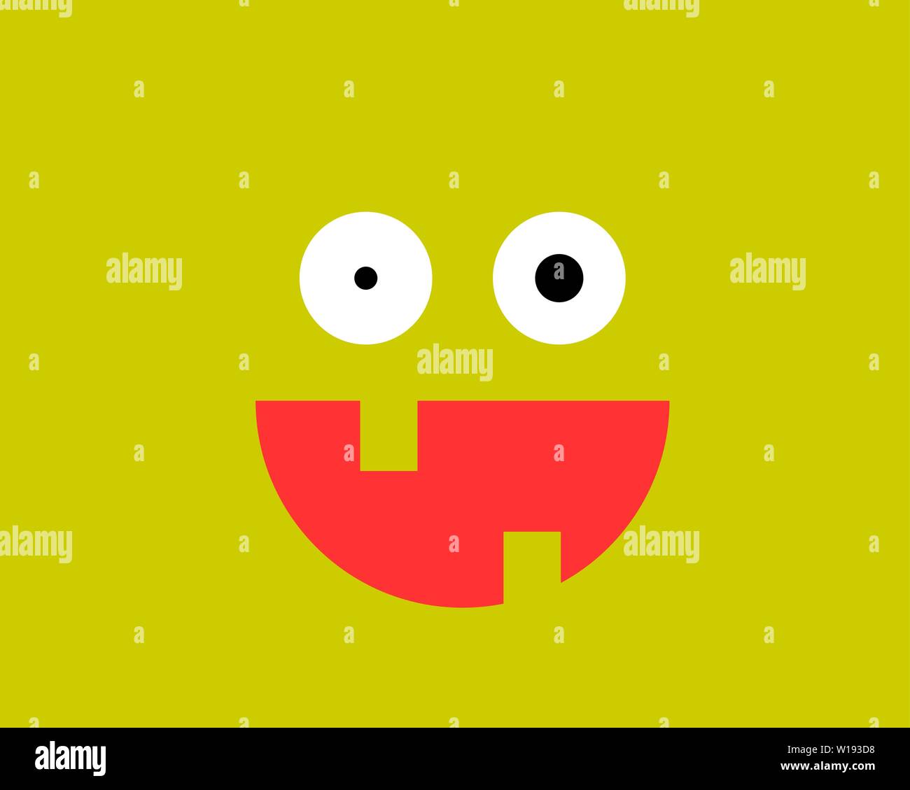 Gli Emoji icona smile simbolo del vettore su sfondo giallo. Smiley face ...