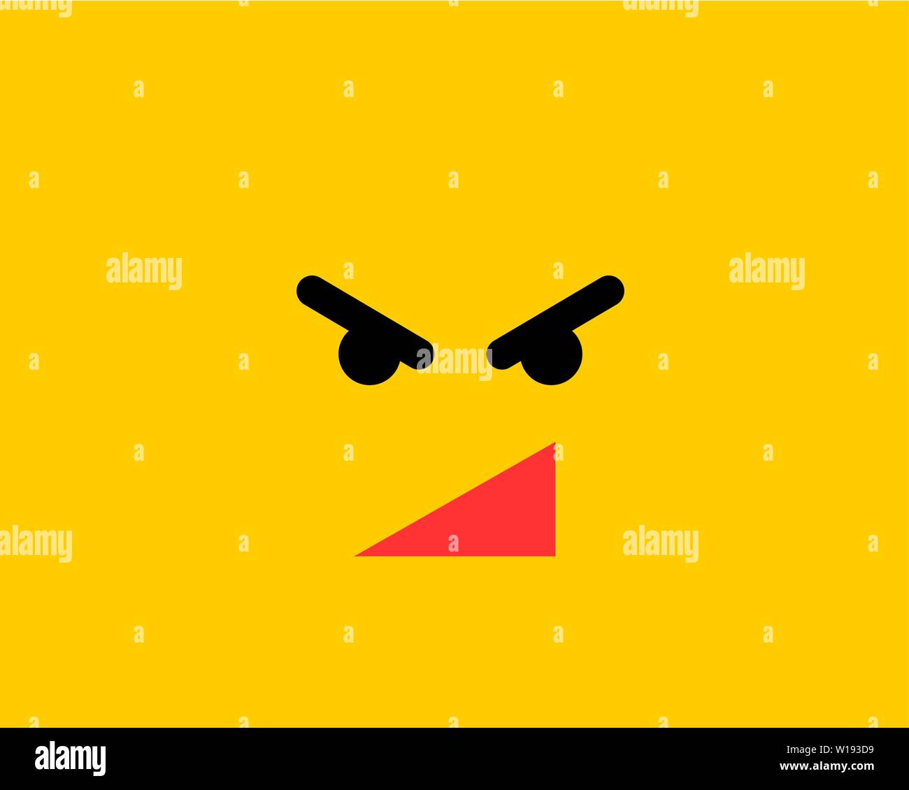 Gli Emoji icona smile simbolo del vettore su sfondo giallo. Smiley face ...