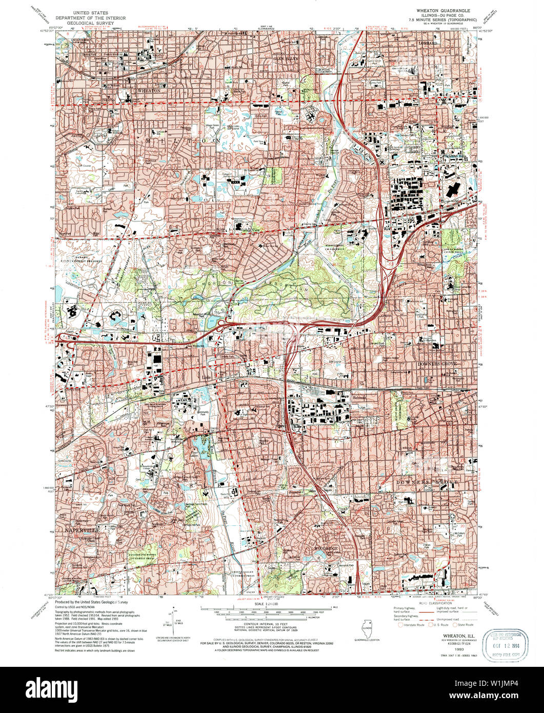 Mappa di wheaton immagini e fotografie stock ad alta risoluzione - Alamy