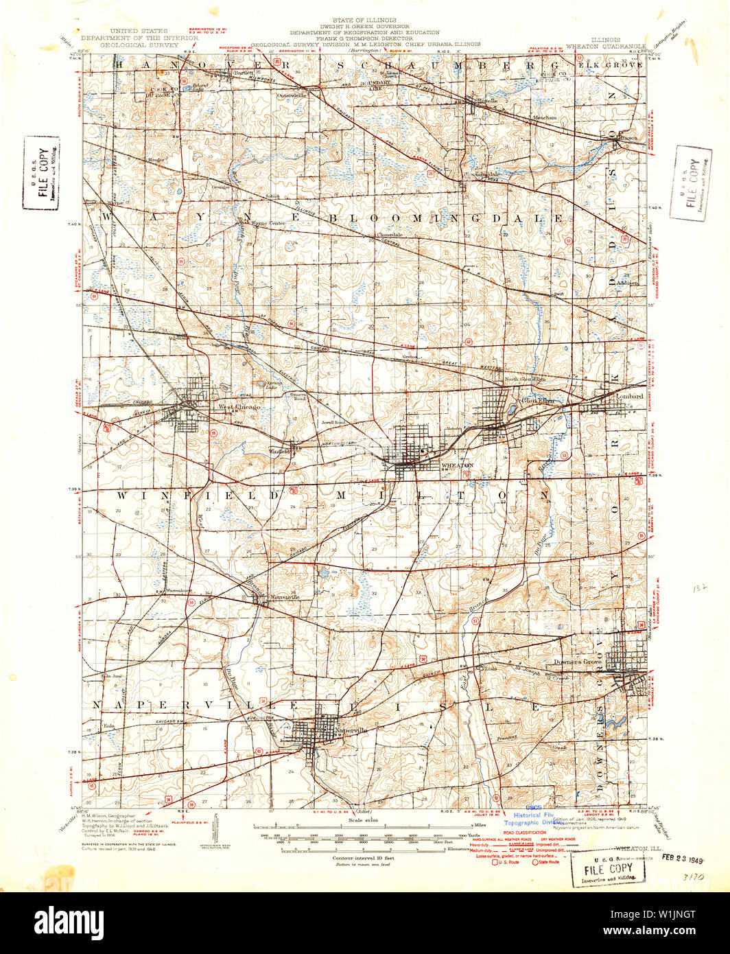 Mappa di wheaton immagini e fotografie stock ad alta risoluzione - Alamy