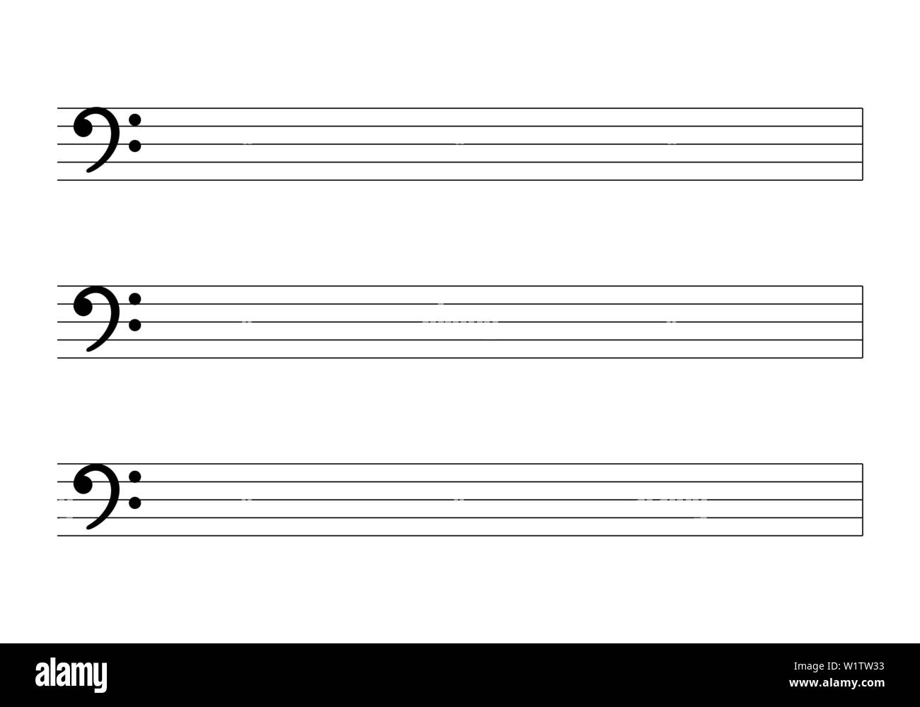 Spartito musicale Immagini Vettoriali Stock - Alamy