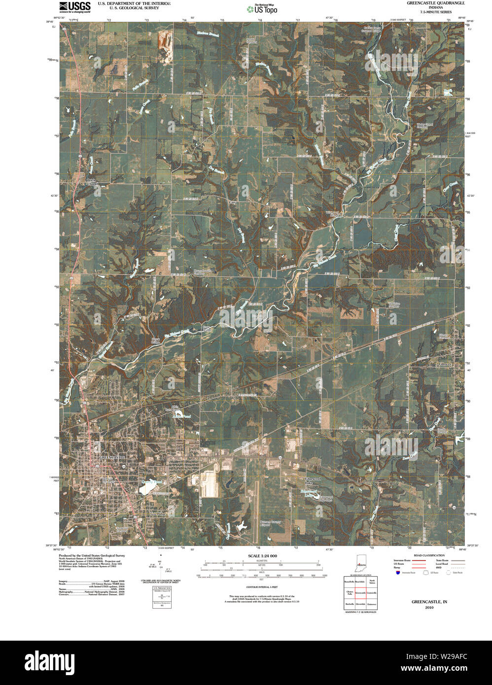 Mappa di greencastle immagini e fotografie stock ad alta risoluzione ...