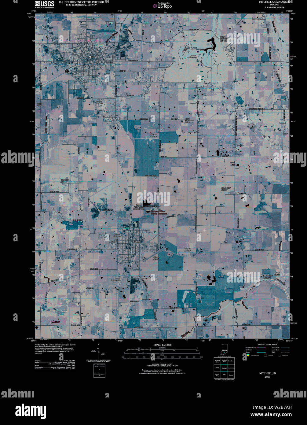Mappa mitchell dell'indiana immagini e fotografie stock ad alta ...