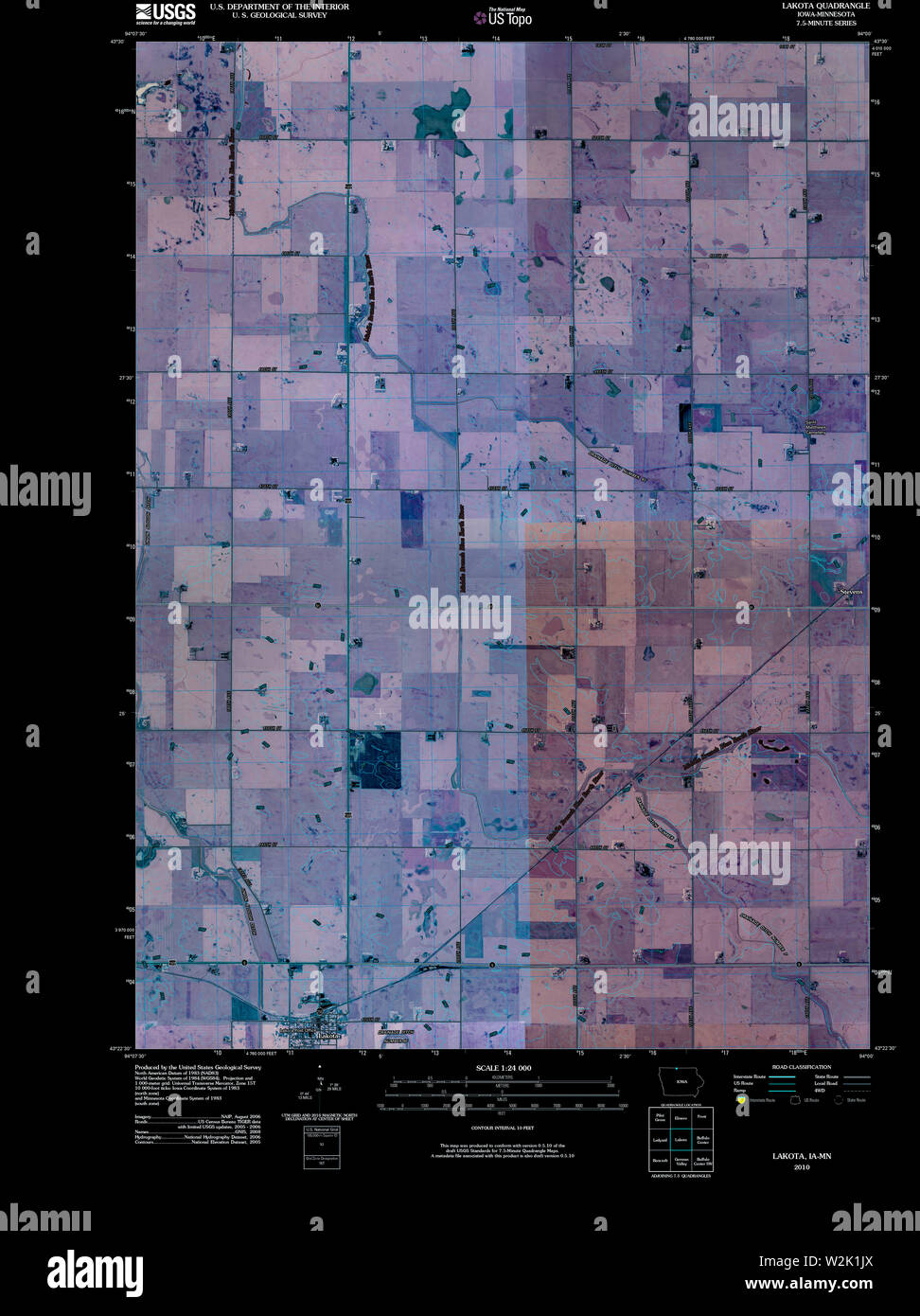 Lakota iowa mappa immagini e fotografie stock ad alta risoluzione - Alamy
