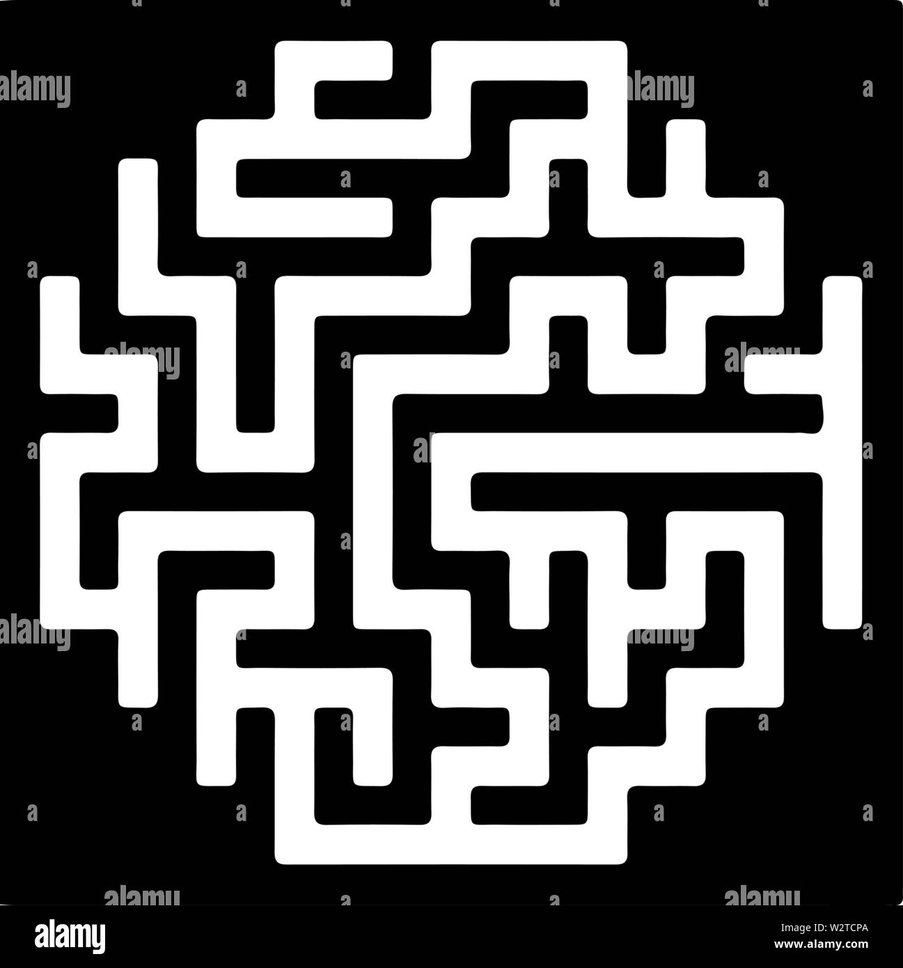 Gioco del labirinto Foto e Immagini Stock in Bianco e Nero - Alamy