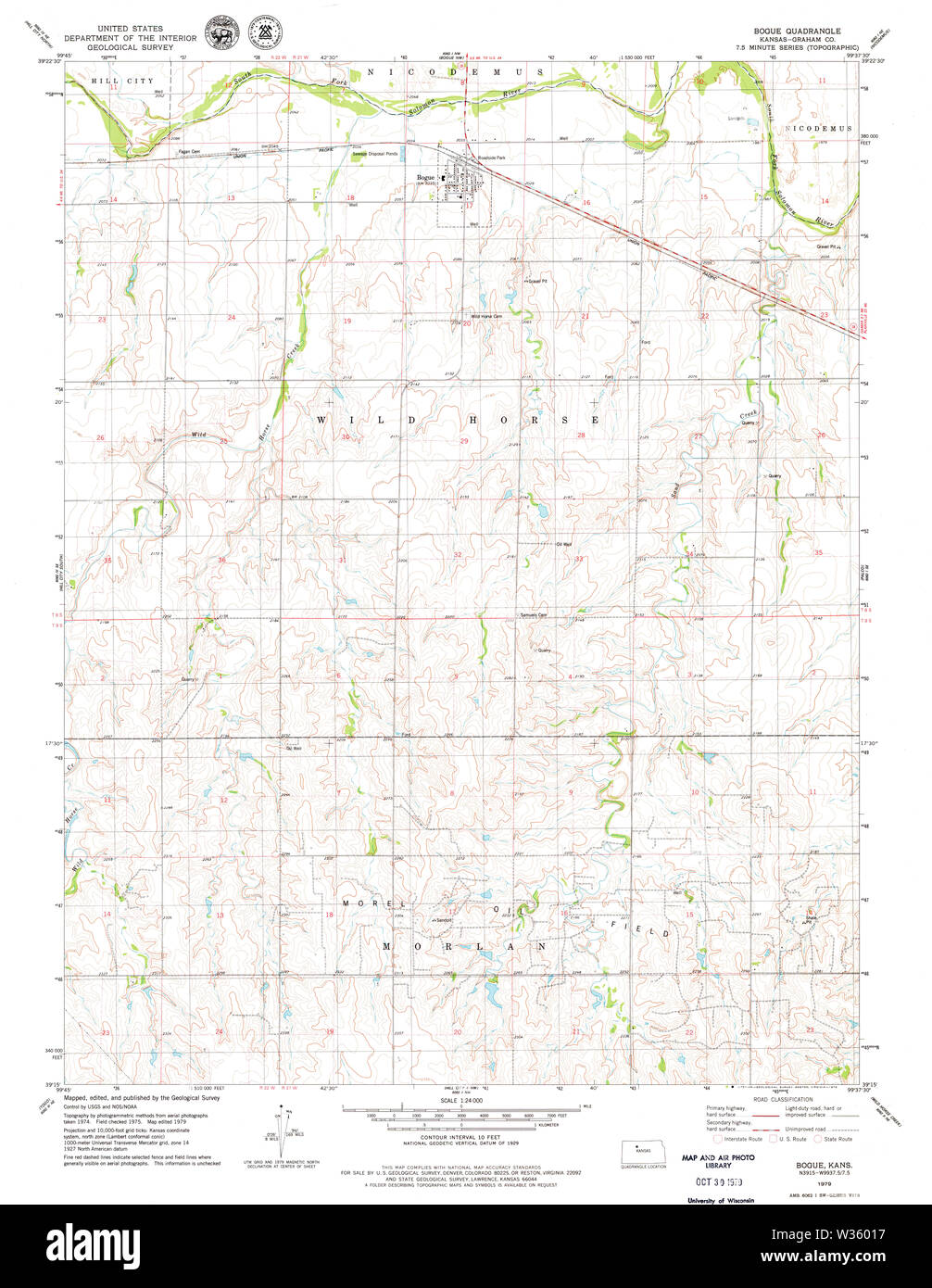 Mappa di bogue kansas Immagini senza sfondo e Foto Stock ritagliate - Alamy