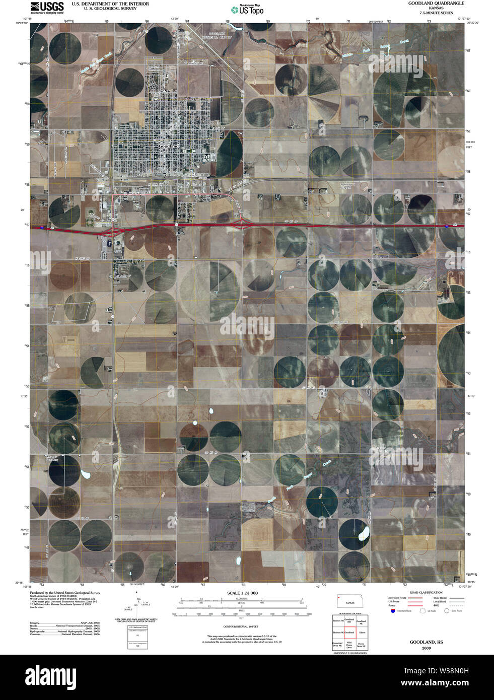 Mappa del kansas di goodland immagini e fotografie stock ad alta ...