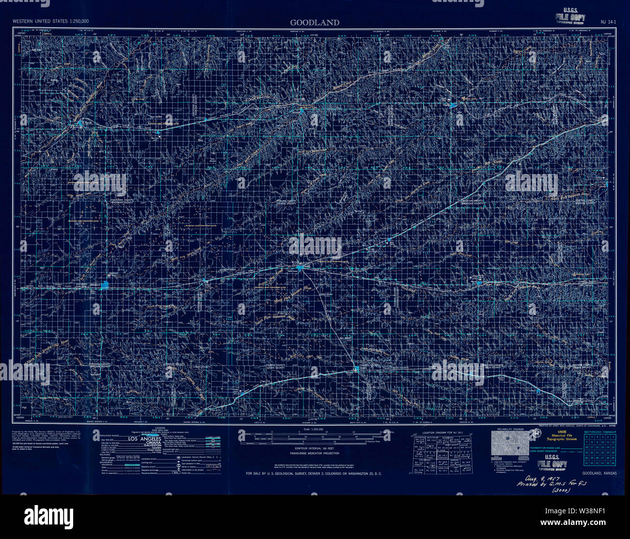 Mappa del kansas di goodland immagini e fotografie stock ad alta ...