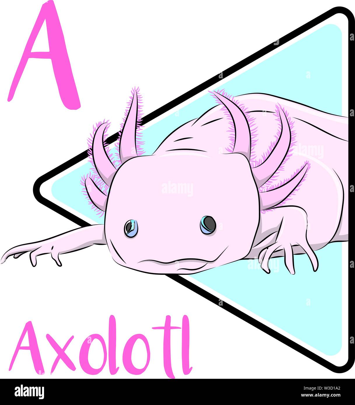 Axolotl disegno Immagini Vettoriali Stock - Alamy
