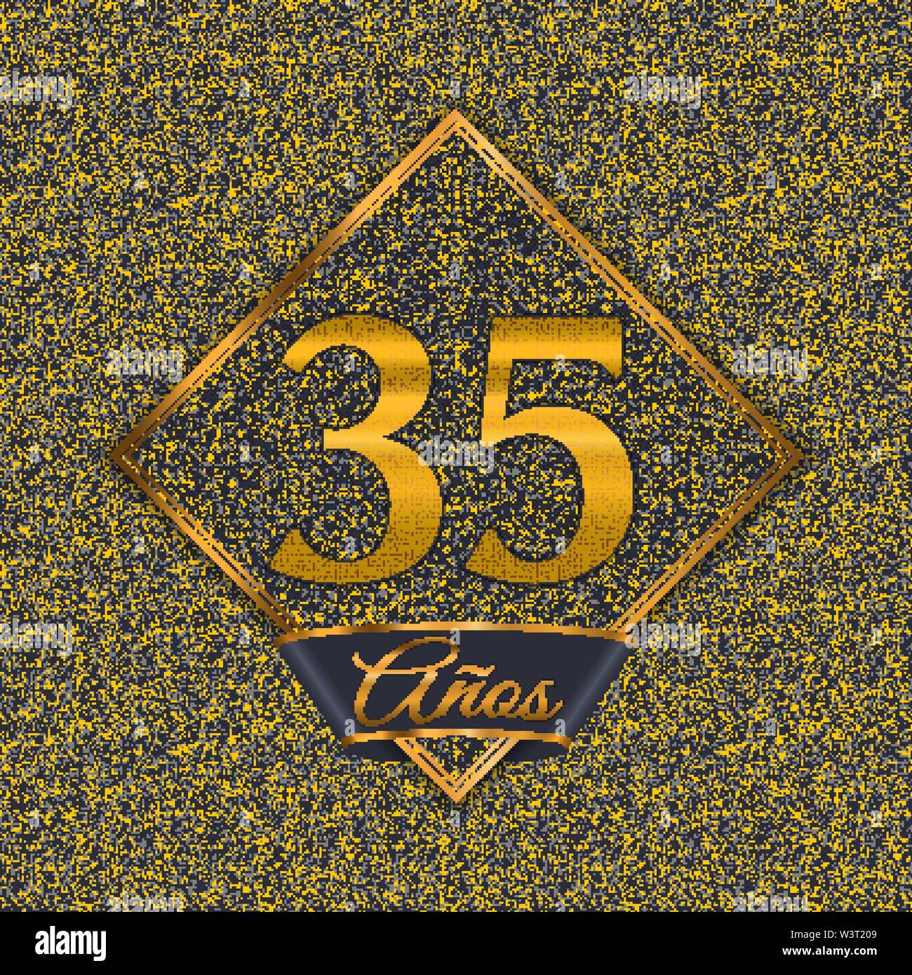 Logo di compleanno di 35 anni immagini e fotografie stock ad alta ...