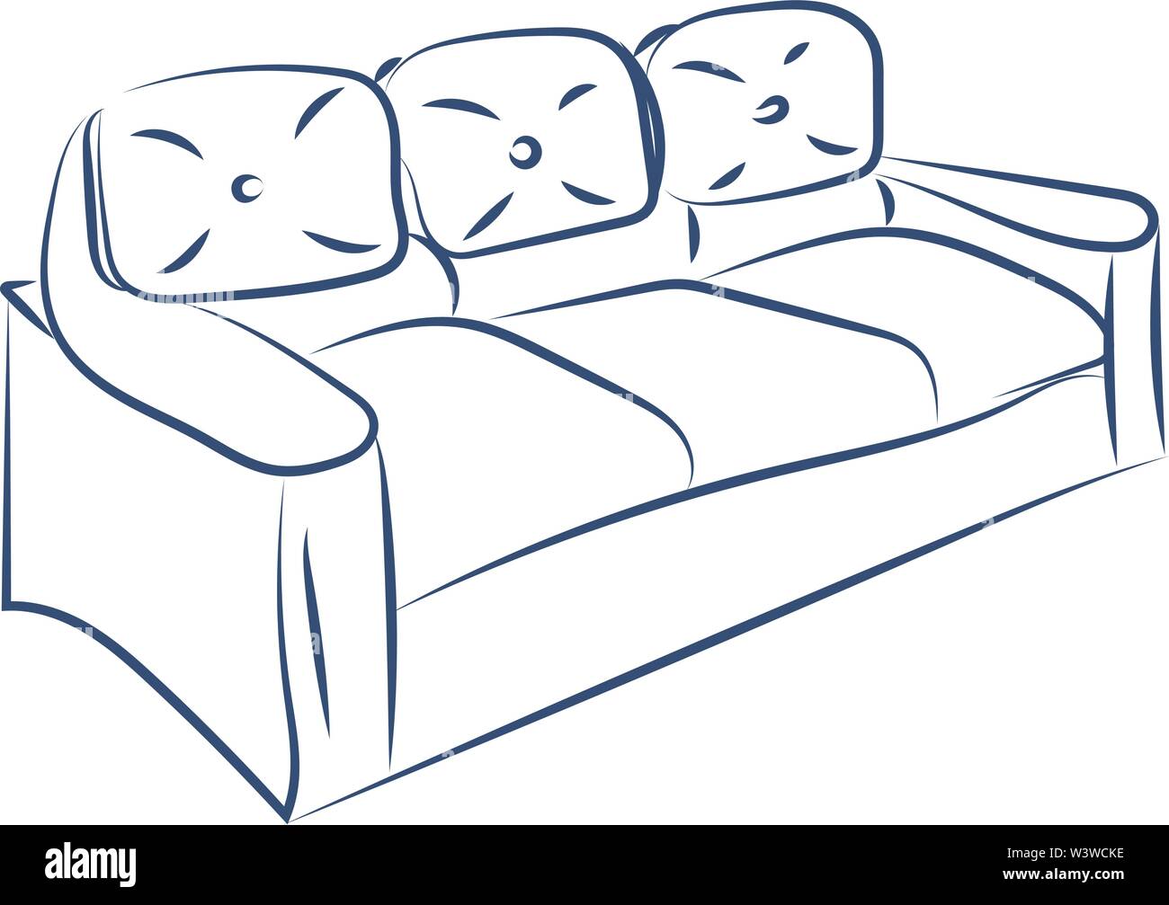 Disegno del divano Immagini senza sfondo e Foto Stock ritagliate - Alamy