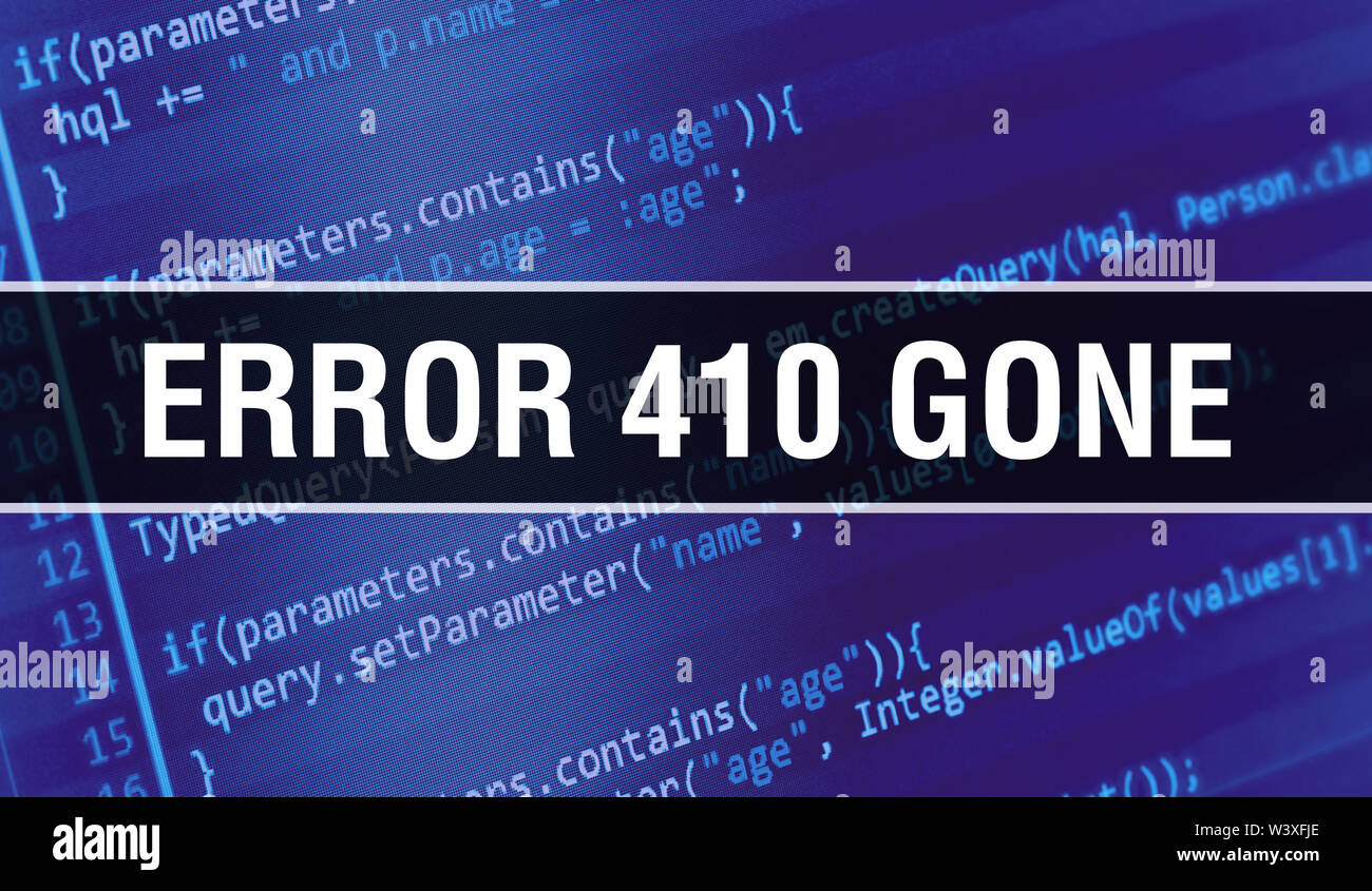 Errore 410 sfondo immagini e fotografie stock ad alta risoluzione - Alamy