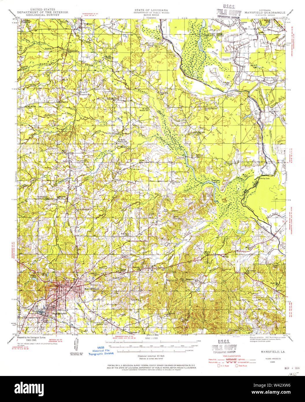 Mappa di mansfield louisiana immagini e fotografie stock ad alta ...