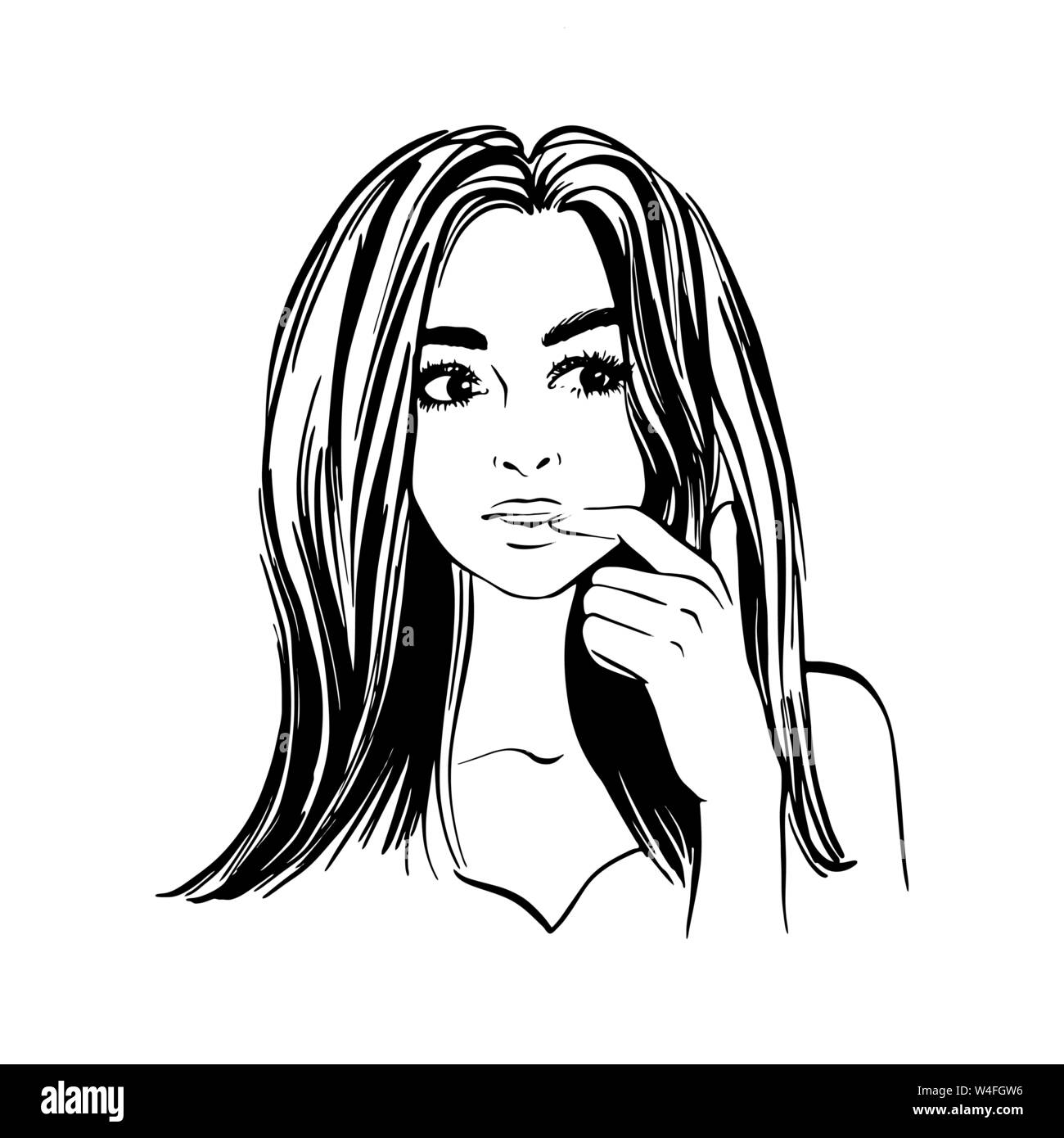 Vettori vettoriali pensoso immagini e fotografie stock ad alta ...