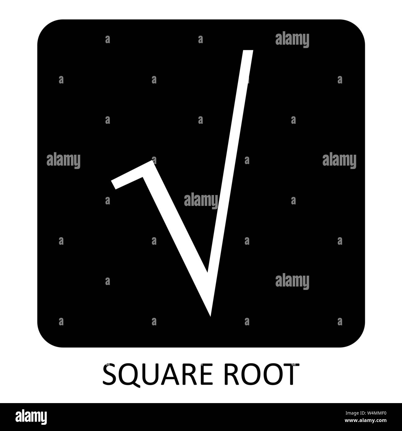 Simbolo radice quadrata Immagini Vettoriali Stock - Alamy