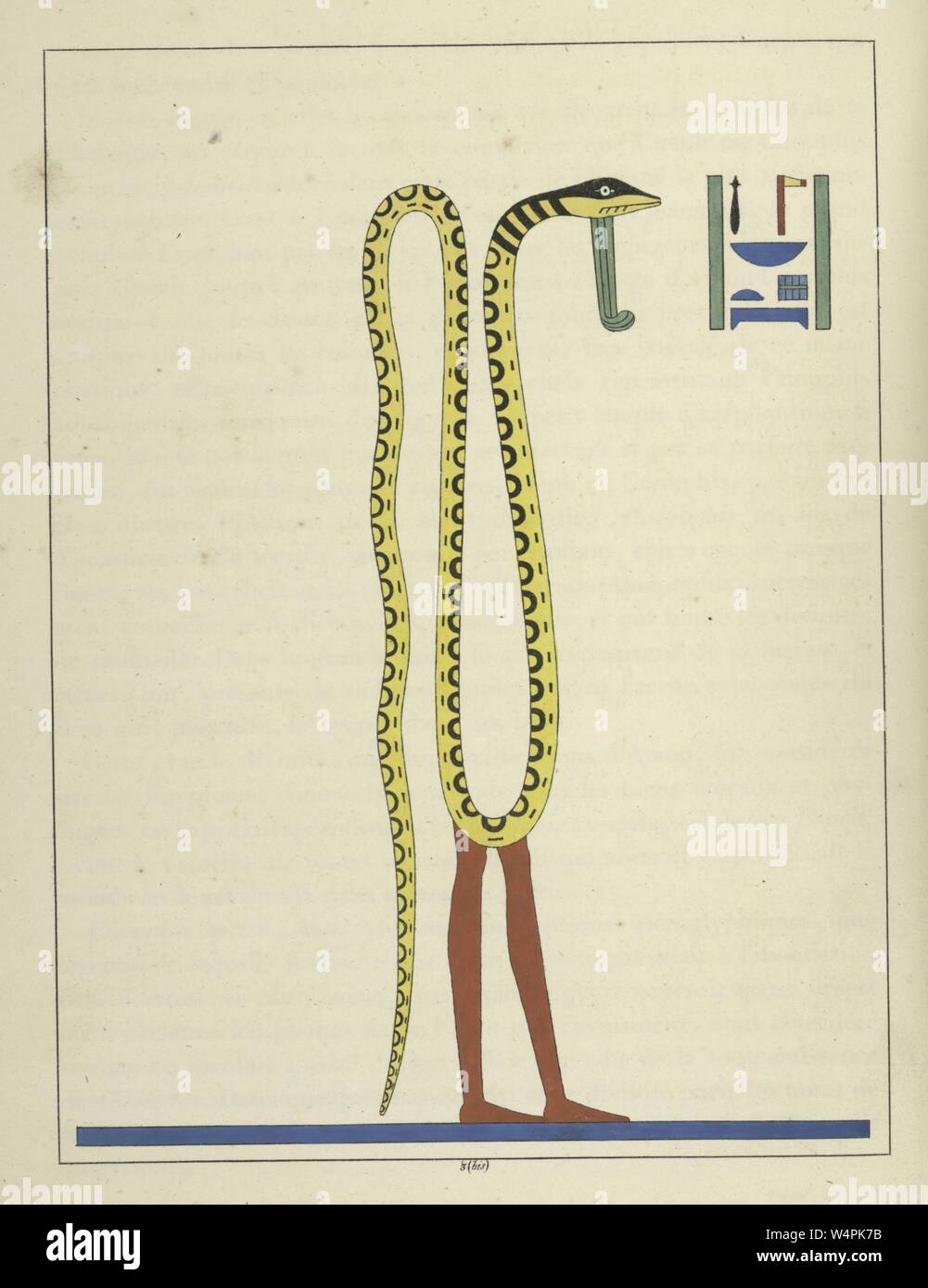 Antico serpente egizio-dio Apep (Apophis), un gigantesco serpente con ...