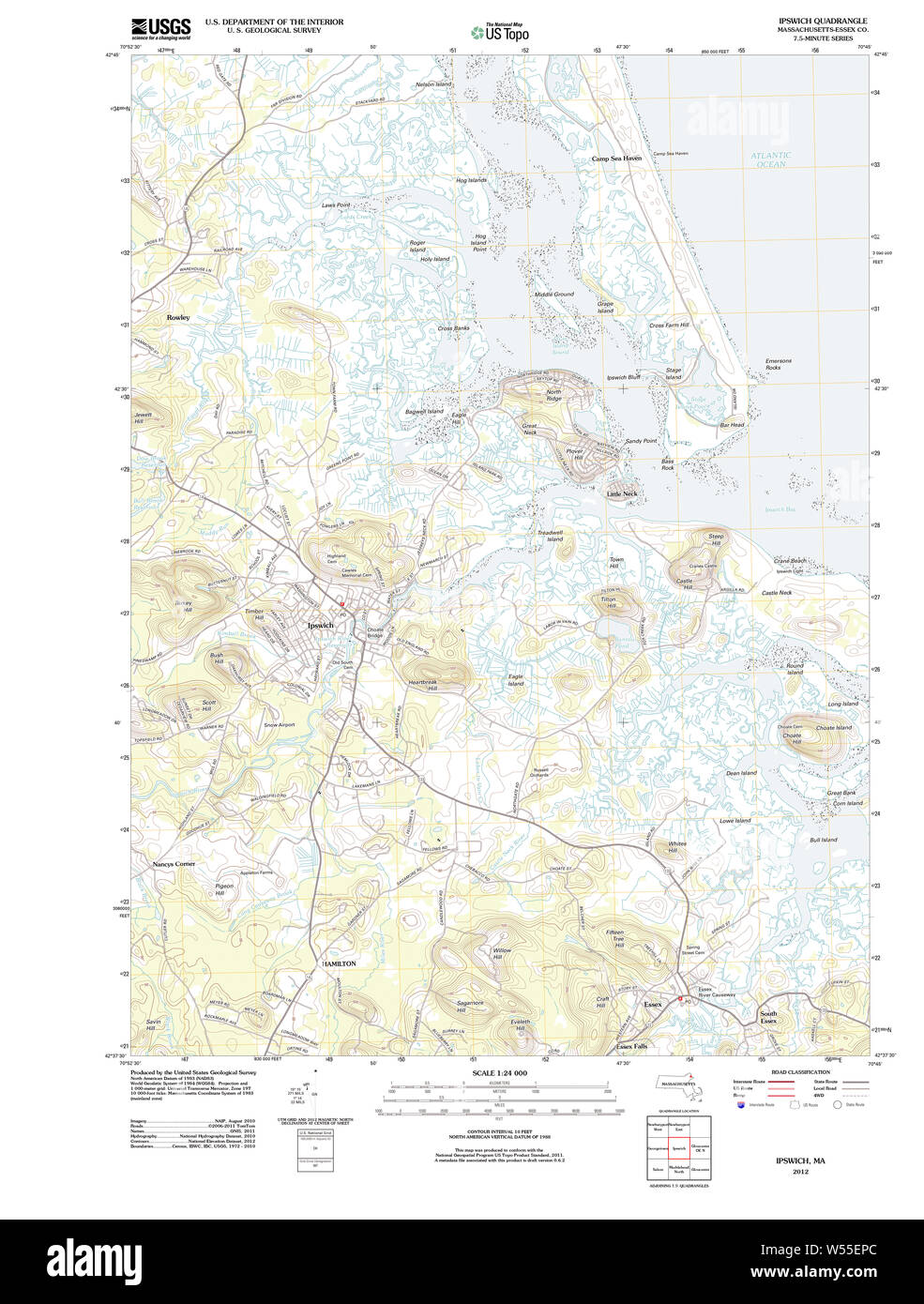 Mappa di ipswich, massachusetts immagini e fotografie stock ad alta ...