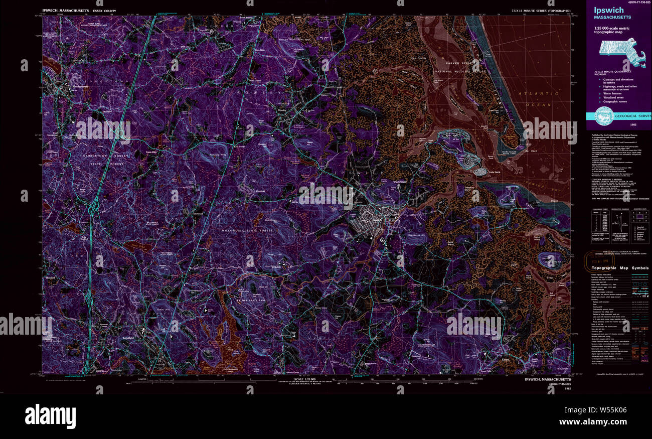 Mappa di ipswich, massachusetts immagini e fotografie stock ad alta ...