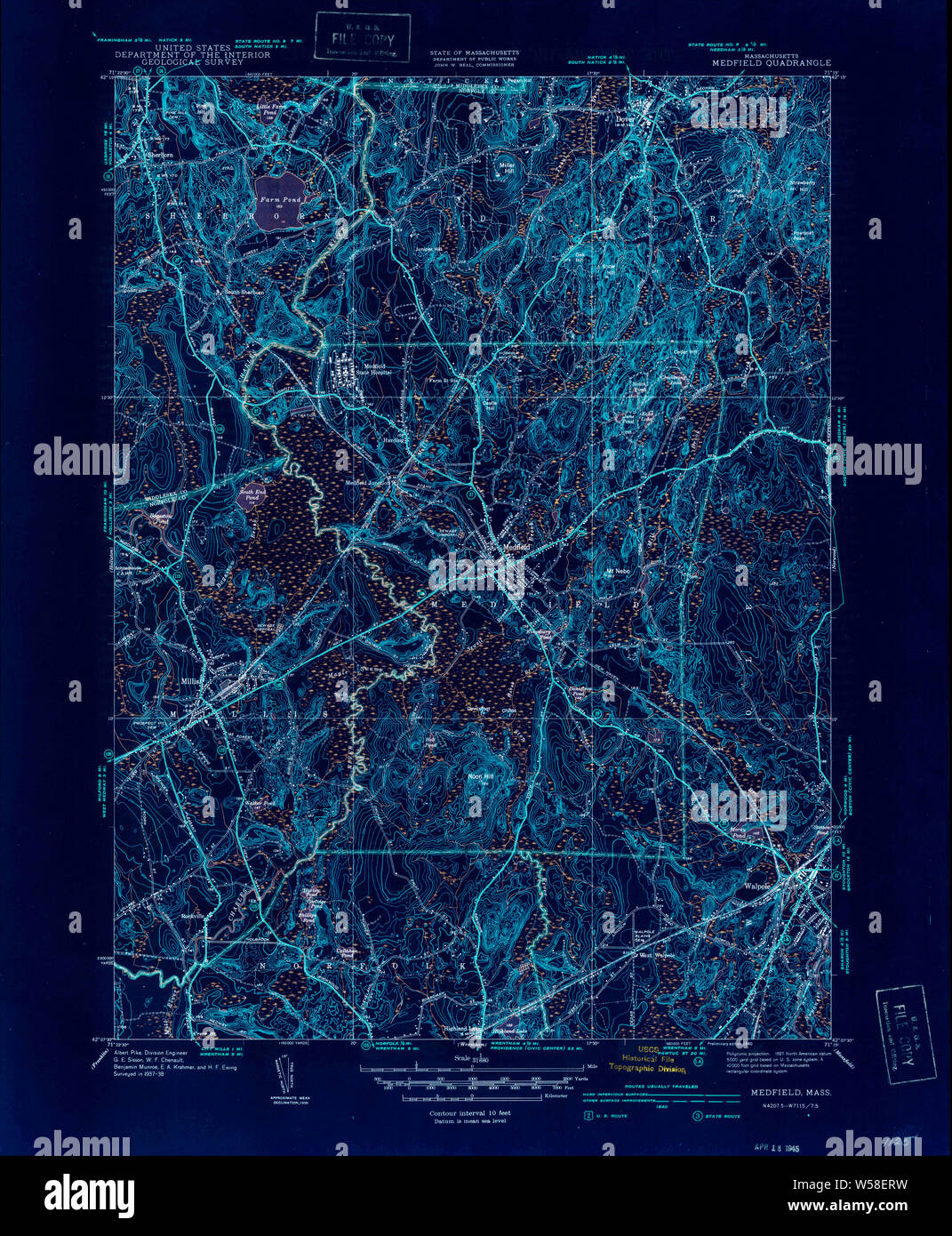 Mappa di medfield immagini e fotografie stock ad alta risoluzione - Alamy