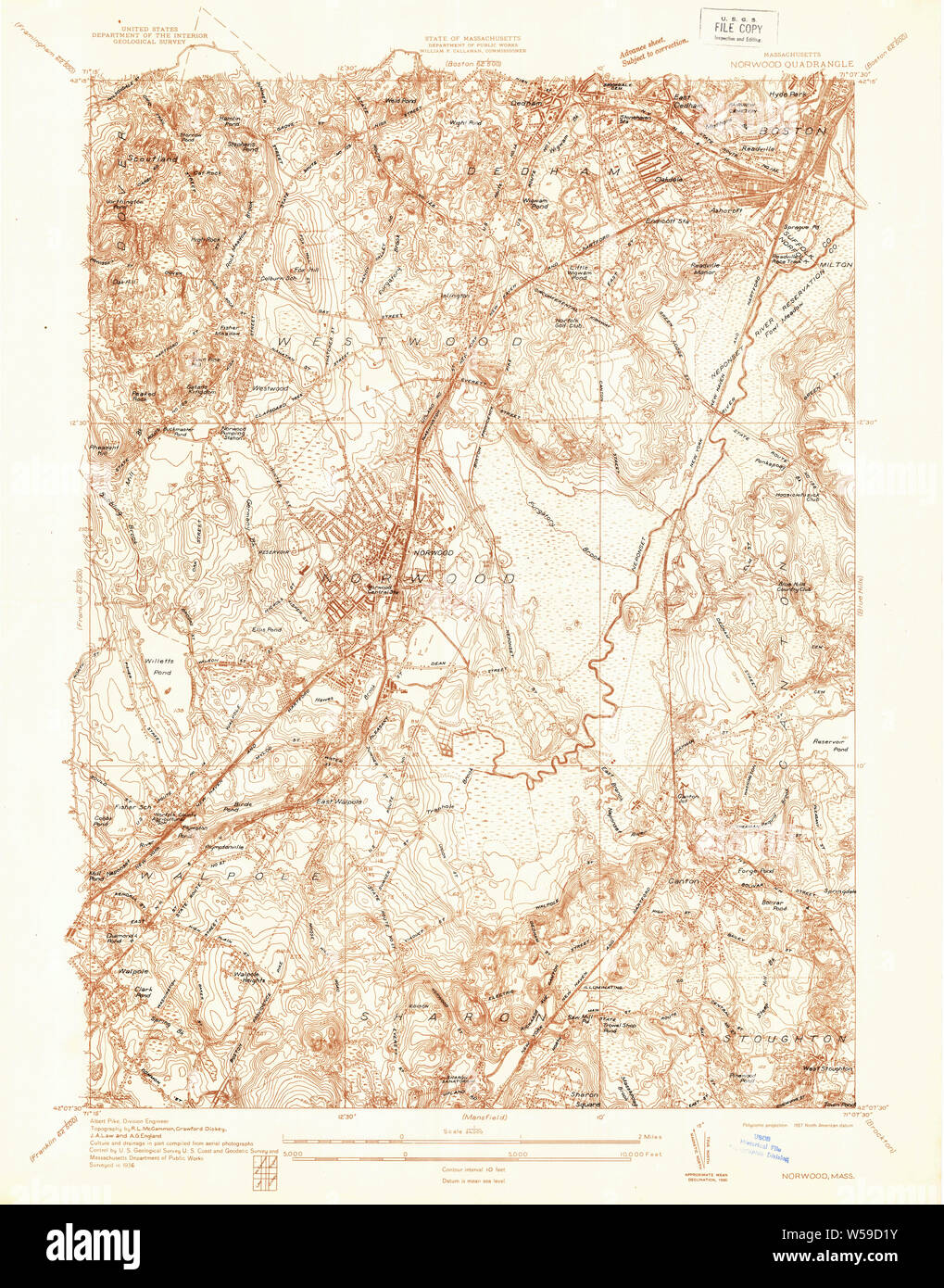 Mappa di norwood massachusetts immagini e fotografie stock ad alta ...