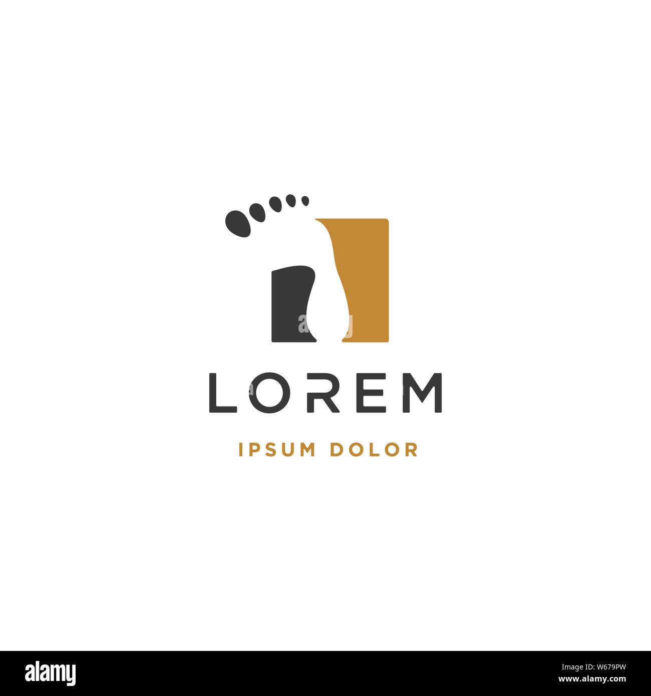 Piede logo png design a piedi simbolo icona vettore Immagine e ...