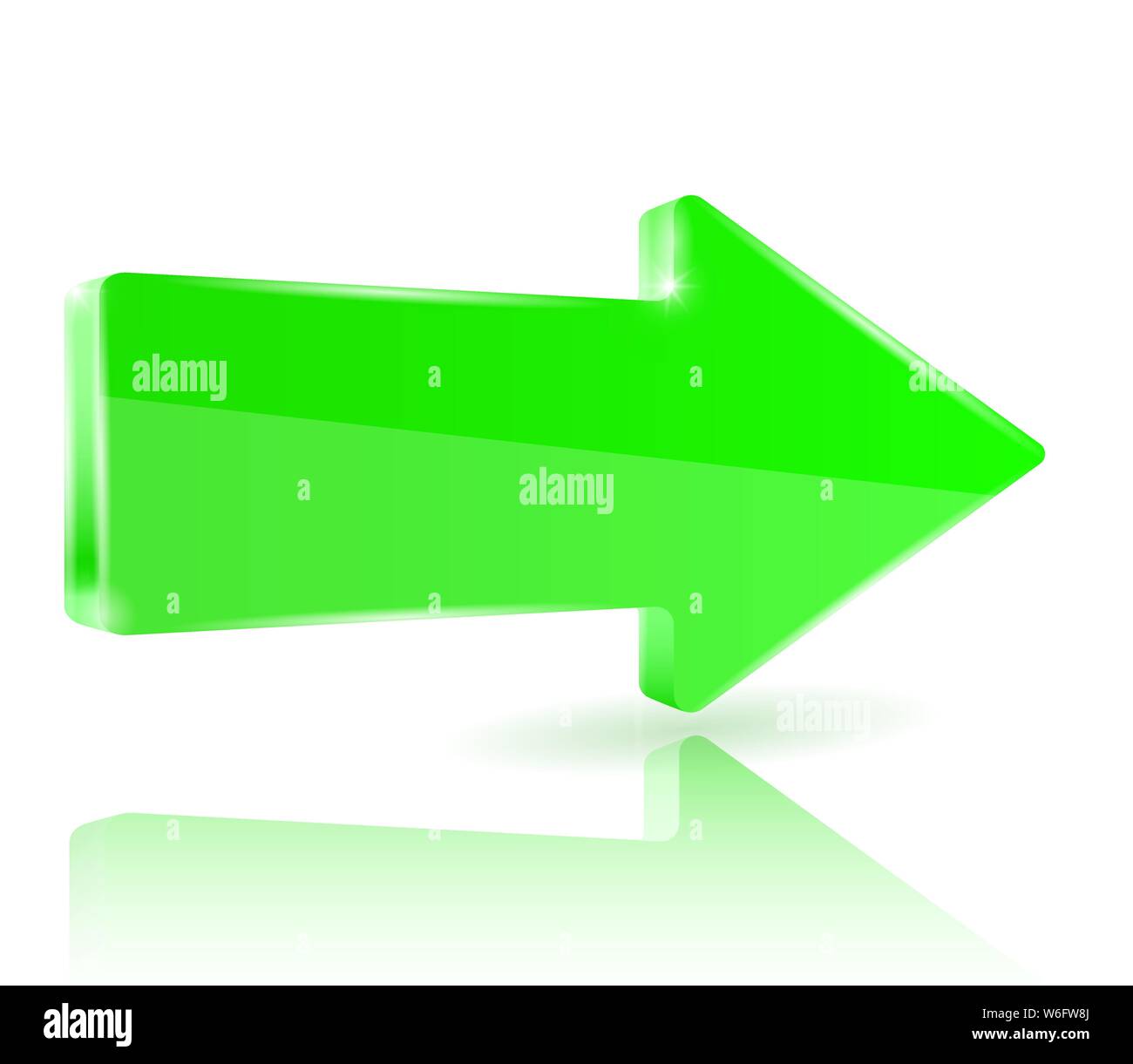 Freccia bianca sfondo verde immagini e fotografie stock ad alta ...