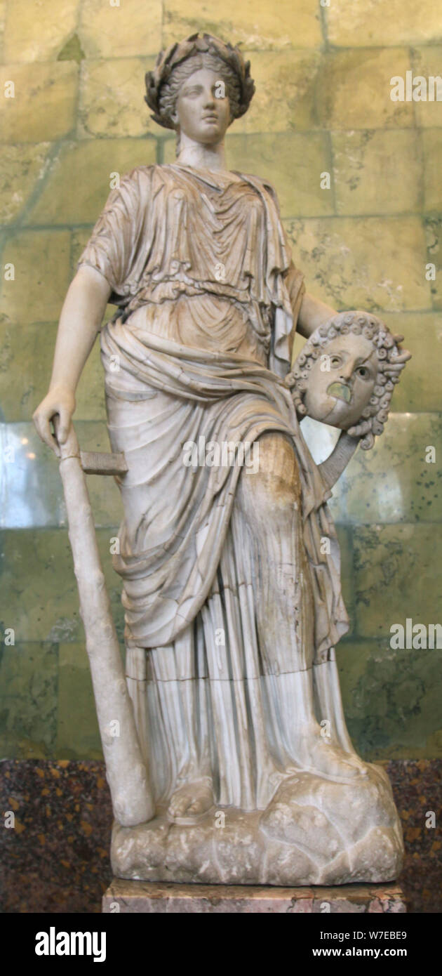 La musa della tragedia grecia greca immagini e fotografie stock ad alta ...