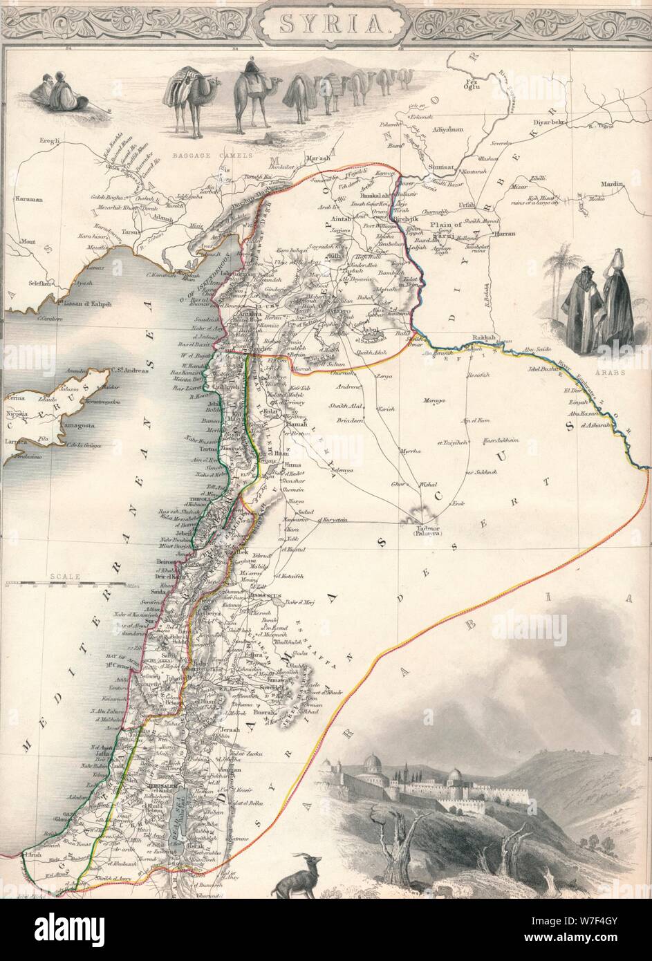 Syria political map political map immagini e fotografie stock ad alta ...