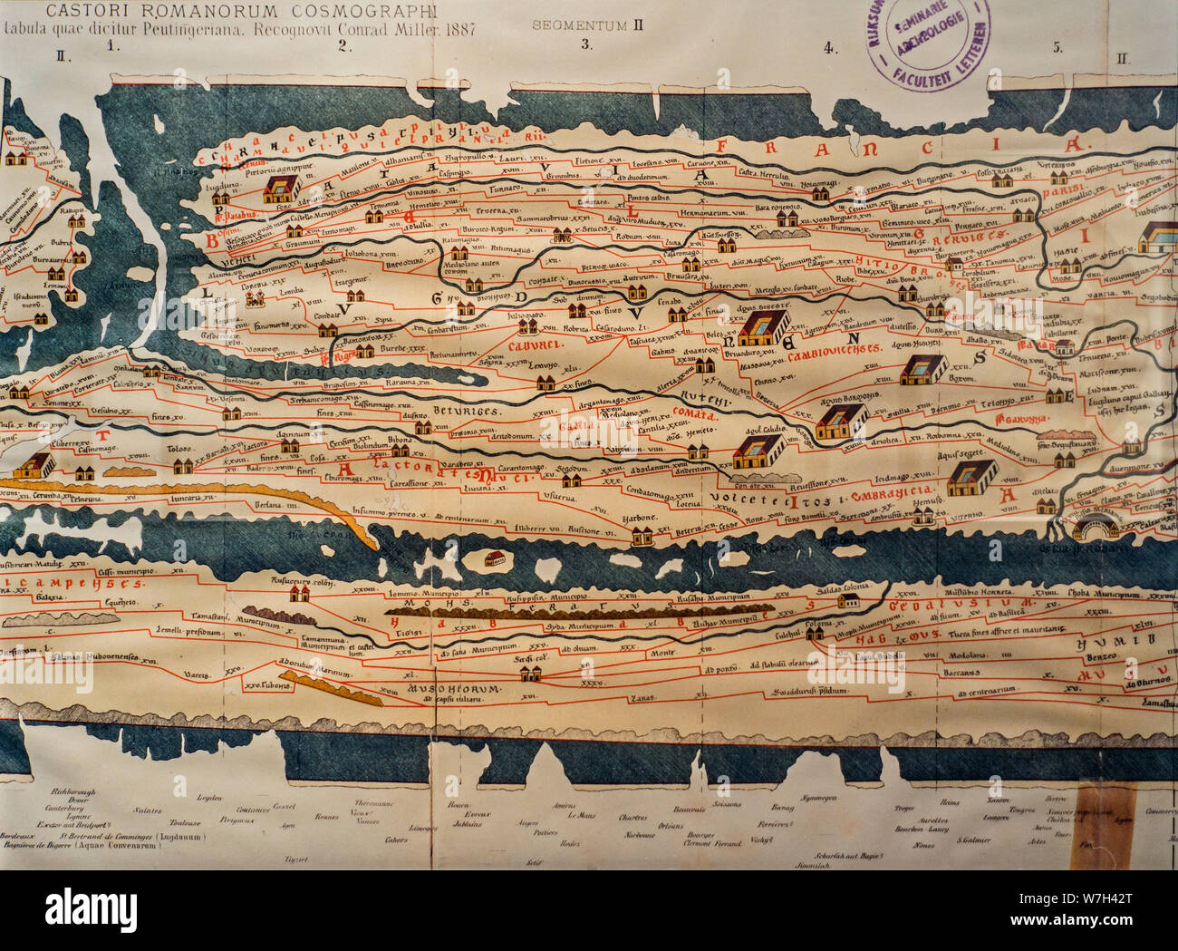 Peutinger map immagini e fotografie stock ad alta risoluzione - Alamy