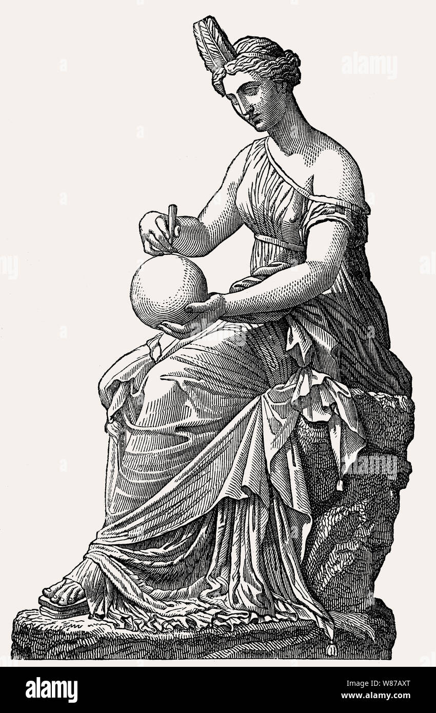 Urania o Ourania, la musa di astronomia nella mitologia greca Foto ...