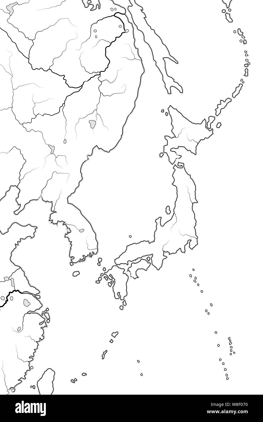 Mappa delle isole ryukyu immagini e fotografie stock ad alta ...