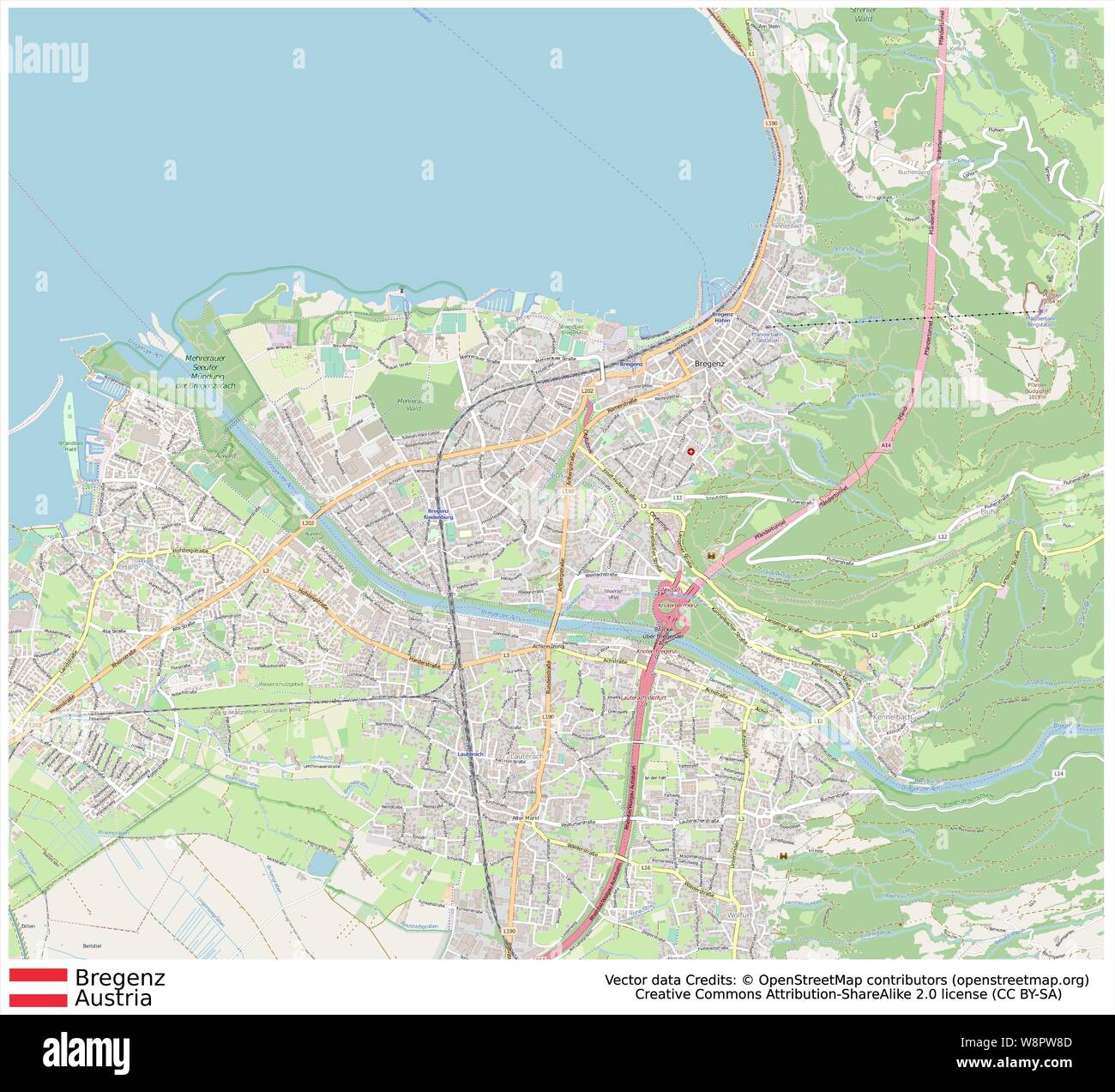 Mappa di bregenz immagini e fotografie stock ad alta risoluzione - Alamy