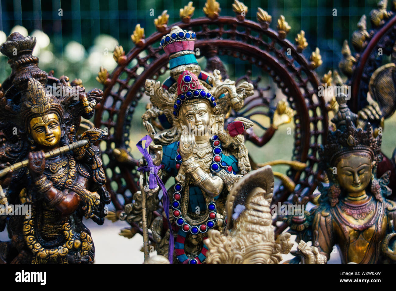 Divinità indù (Shiva, Vishnu Parvati, Lakshmi, Sarasvati) Induismo ...