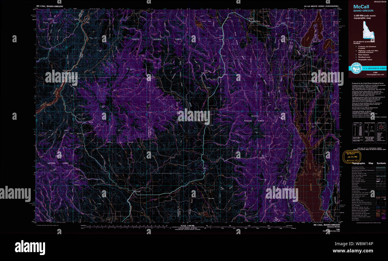 Mappa di mccall idaho immagini e fotografie stock ad alta risoluzione ...